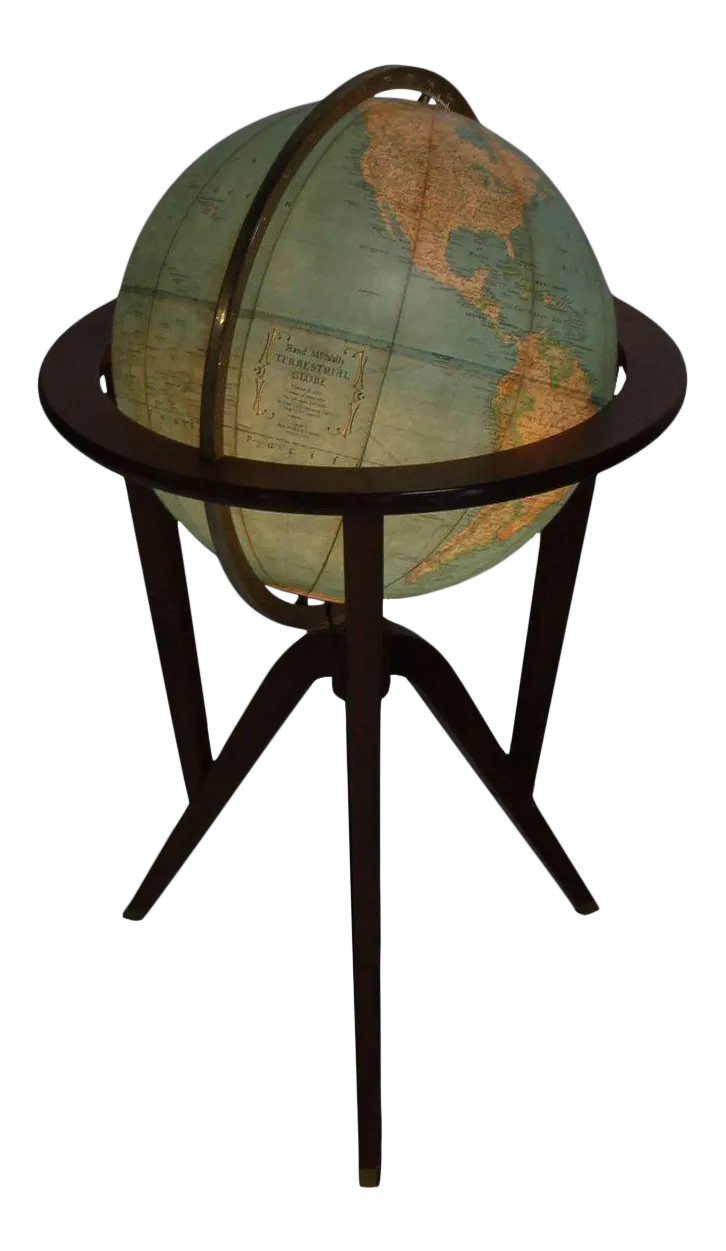 Ed Wormley of Dunbar Mid-Century Modern Illuminated Globe Light Fixture ...