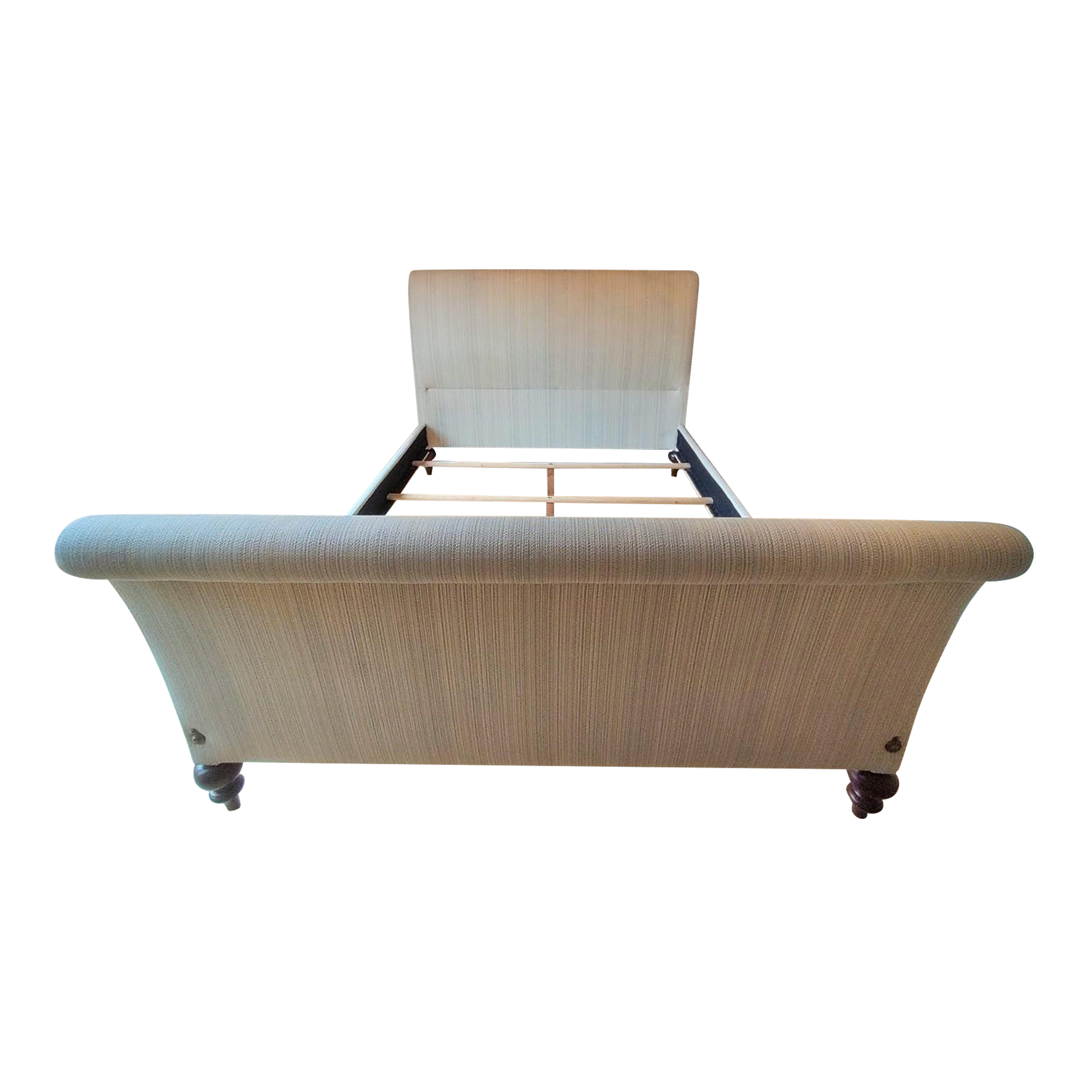 Custom Upholstered Sleigh Bed Frame, Ethan Allen British Classics ...