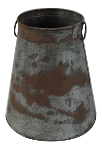 Indian Rustic Iron Container | Chairish