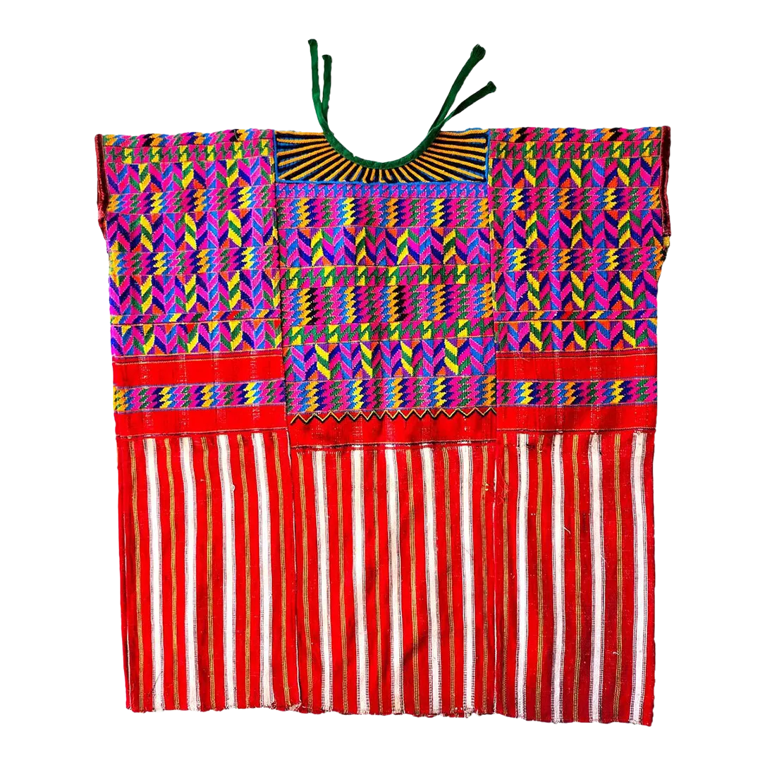 Vintage Central American Hand Woven Textile Huipil With Hand ...