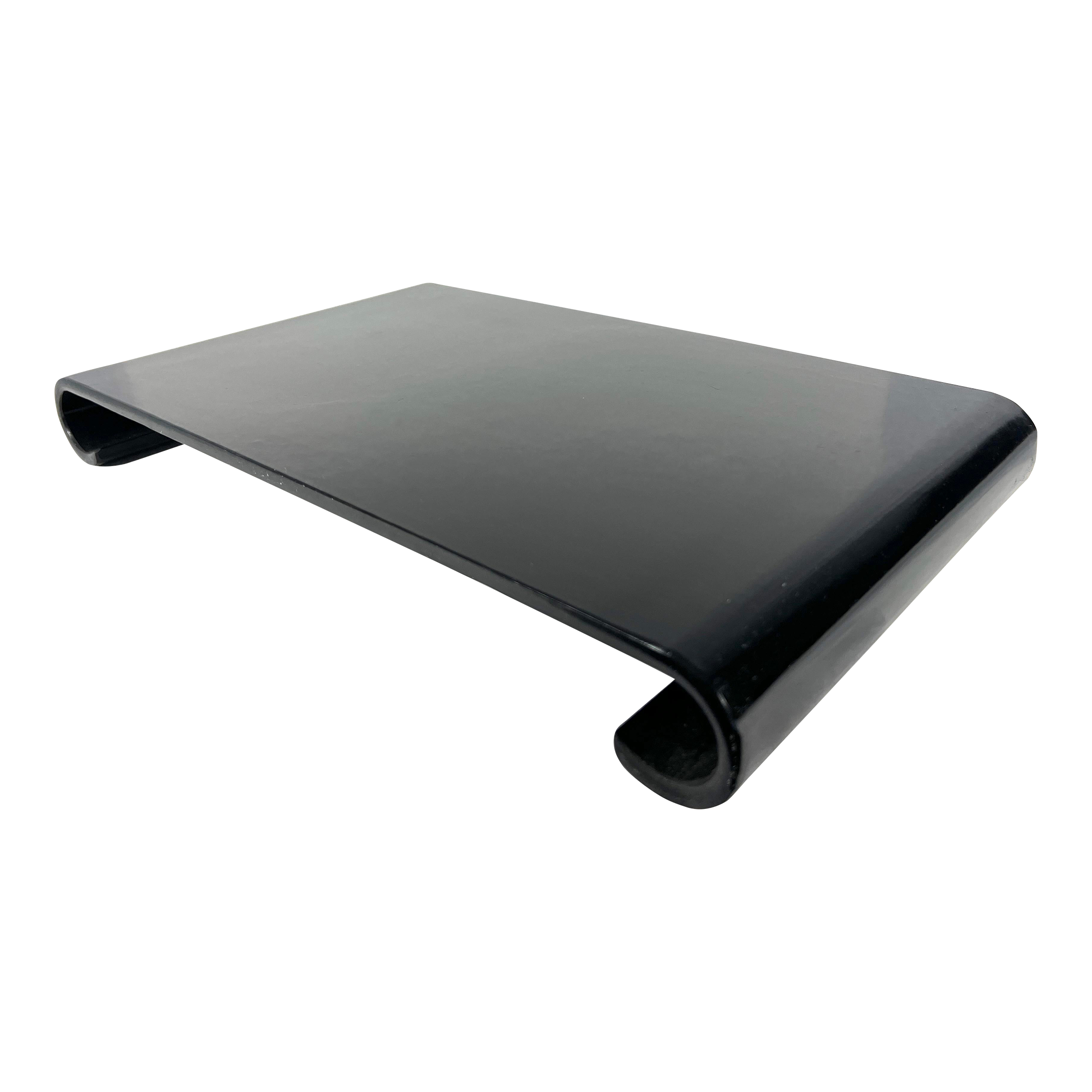 Large Japanese Ebony Black Scrolled Platform Pedestal or Stand 14 ...