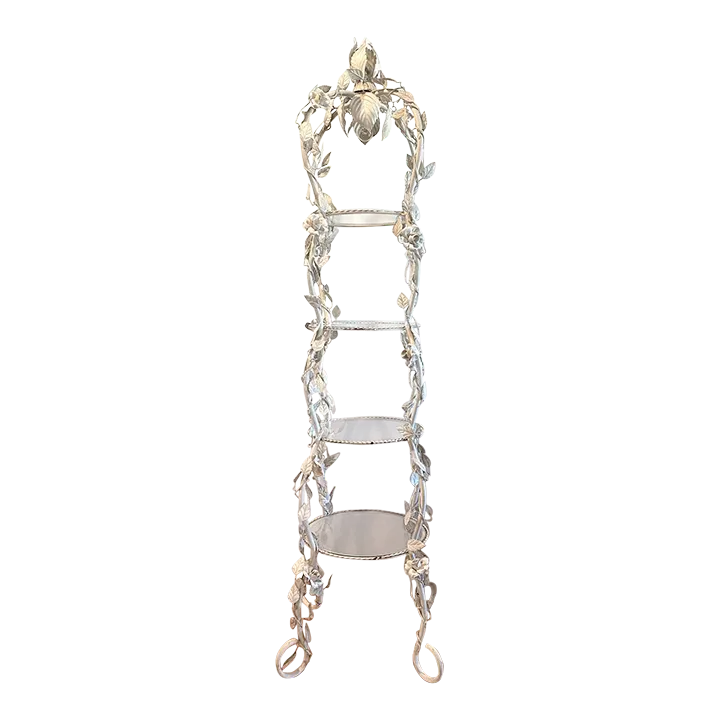 Mid 20th Century Vintage Italian Hollywood Regency Style Tole Metal ...