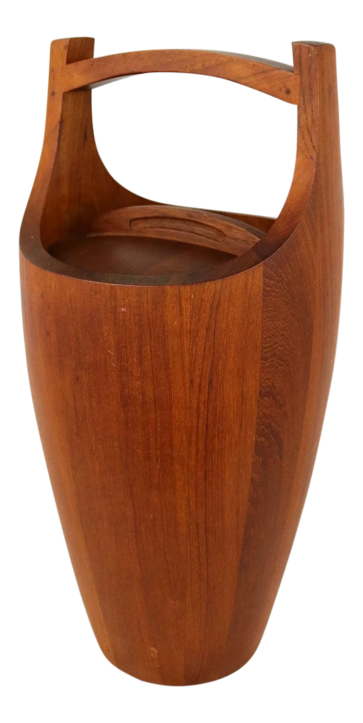 Monumental Dansk Staved Teak Bucket Style Ice Bucket by Jens Quistgaard ...