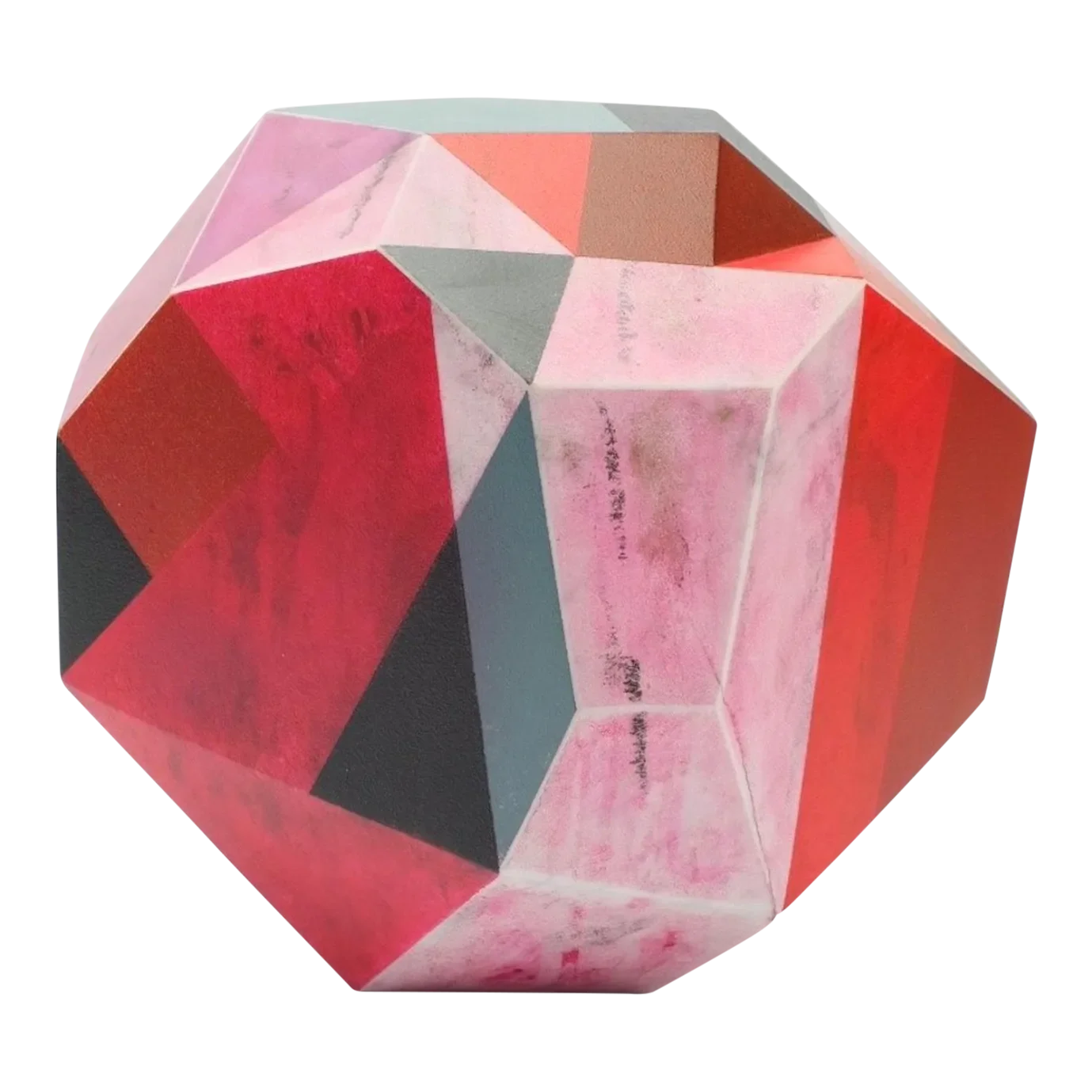 Theia by Richard Perry - Abstract Sculpture, Carrara Marble, Colourful ...