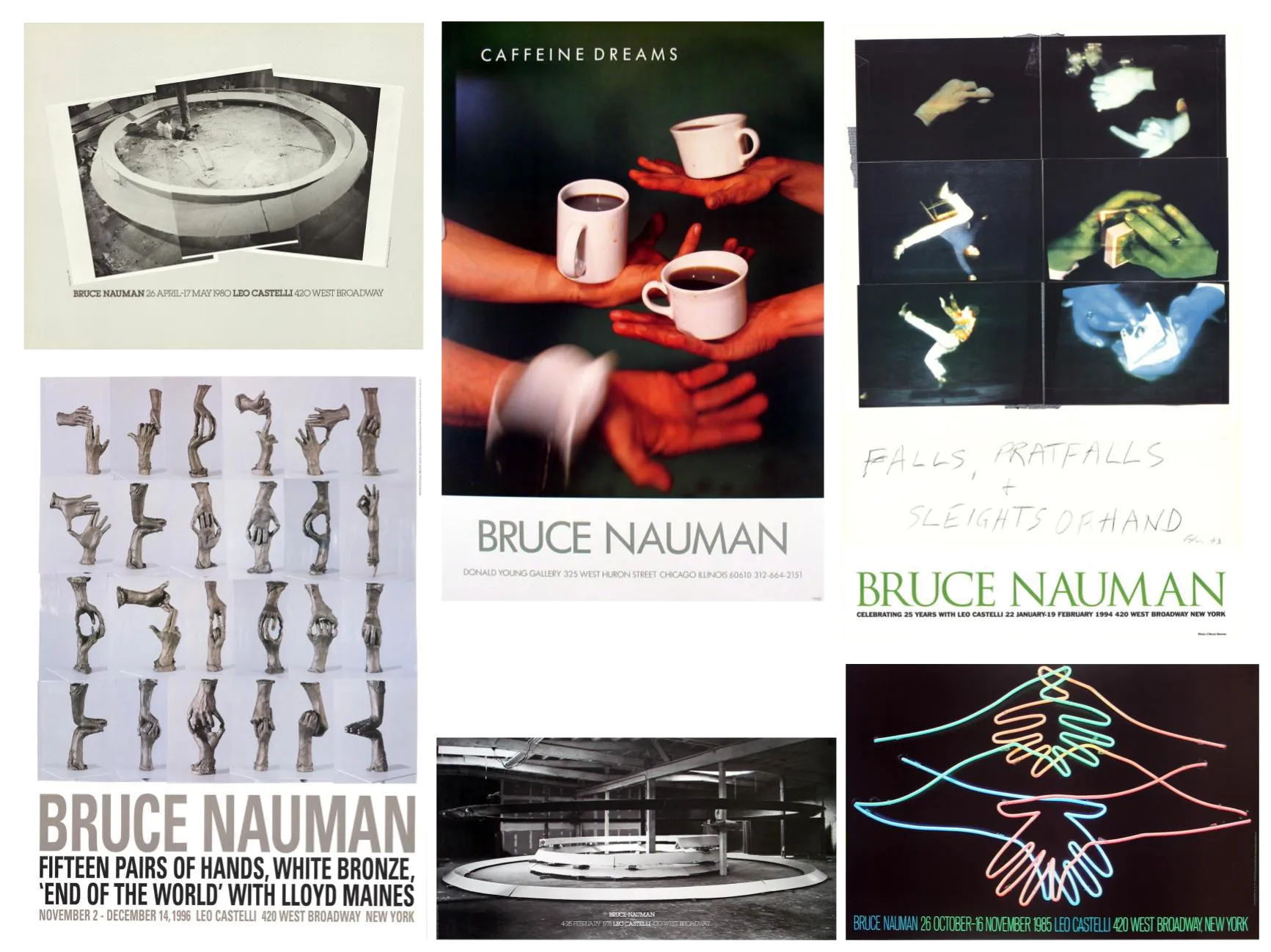 Bundle- 6 Assorted Bruce Nauman Authentic Posters | Chairish