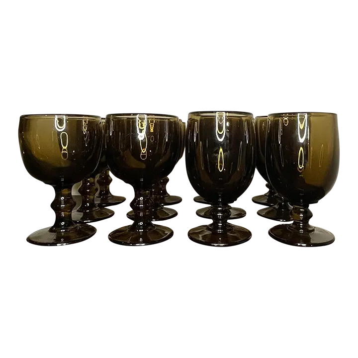 Vintage Imperial Glass Goblets- Set of 12 | Chairish