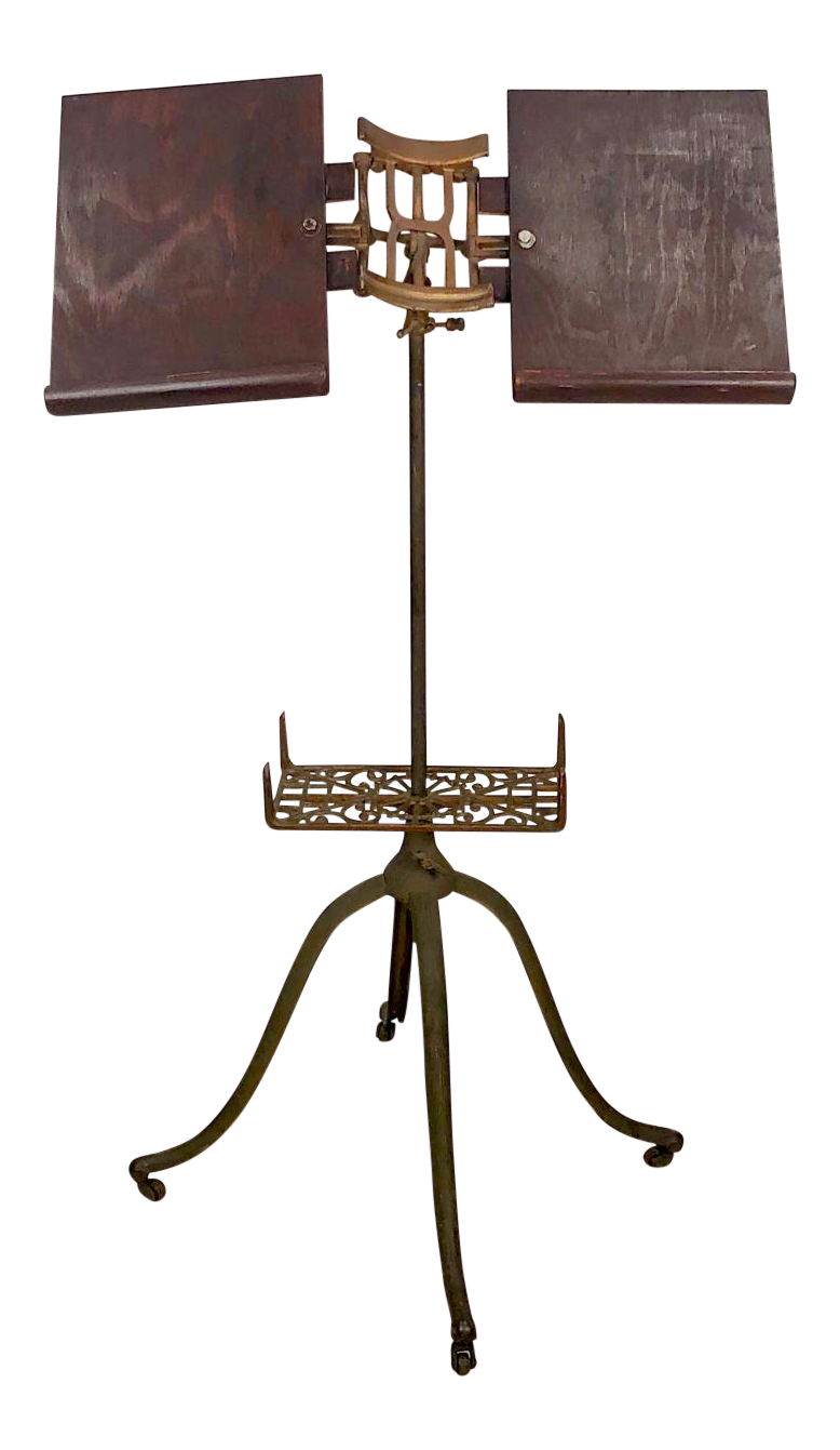 Vintage Traditional Folding Book Stand | Chairish