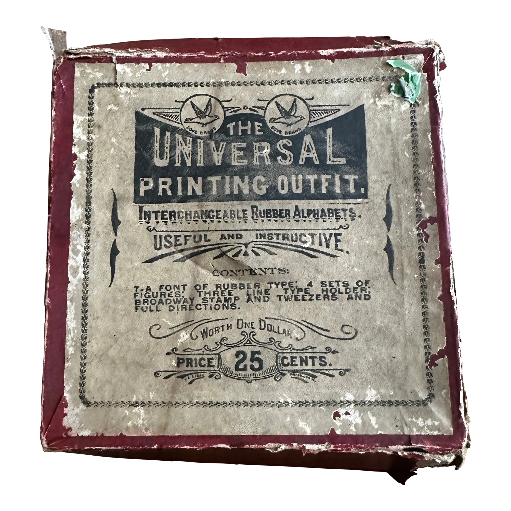 Early 1900s Antique “The Universal Printing Outfit” Rubber Type Set ...