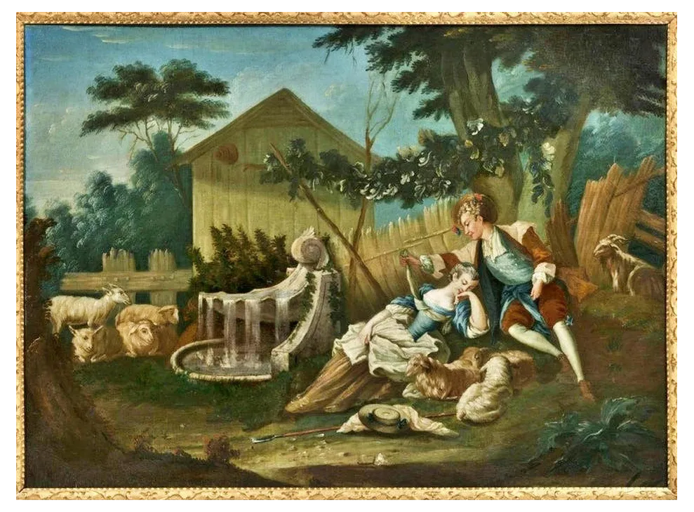French School Artist, Gallant Scene, 18th Century, Oil on Canvas ...