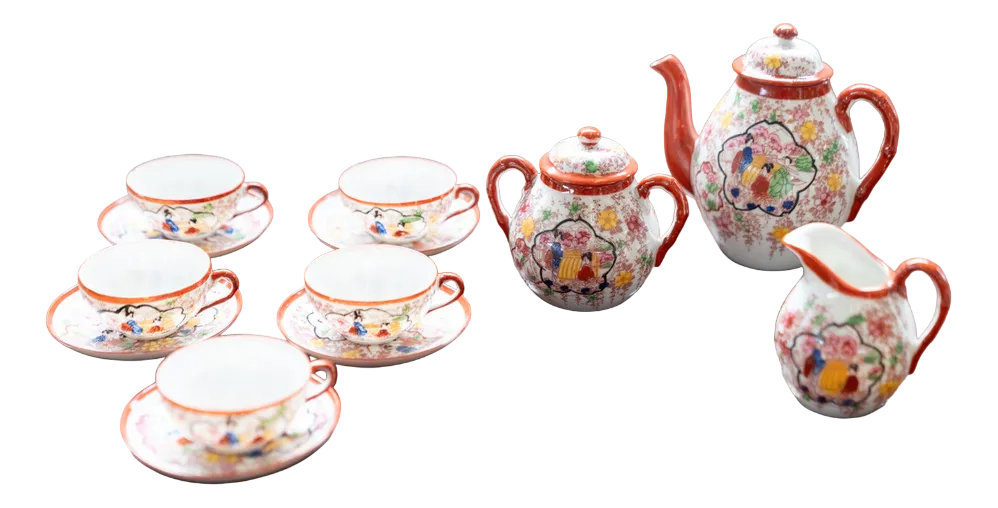 Japanese Tea Service, 1970s, Set of 13 | Chairish