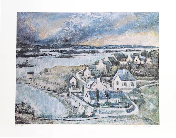 William Collier, "Coast of Brittany," Lithograph | Chairish