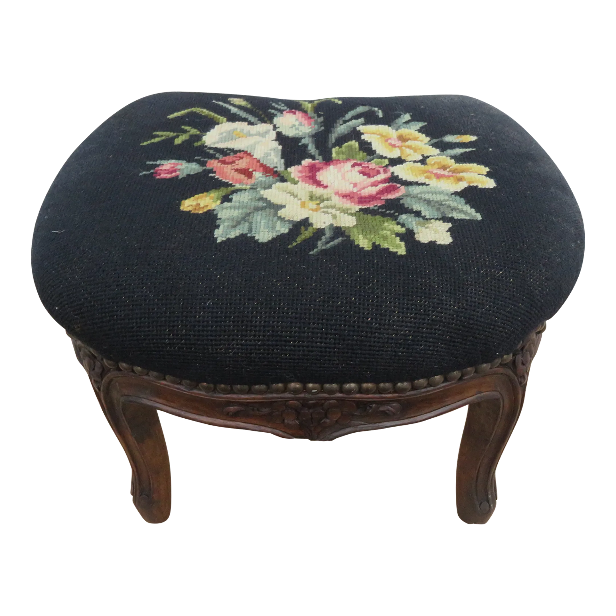 Needlepoint ottoman store
