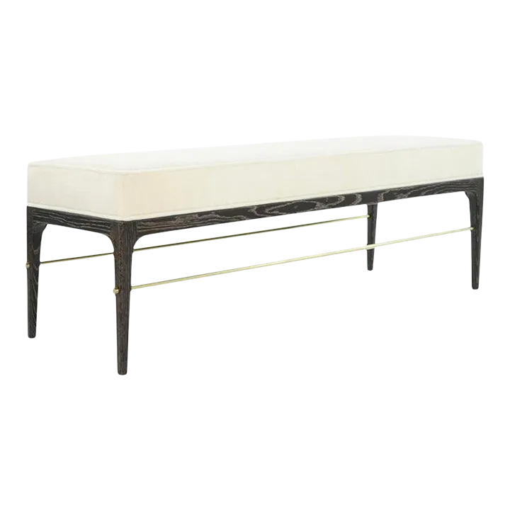 Linear Bench in Black Ceruse Series 48 by Stamford Modern | Chairish