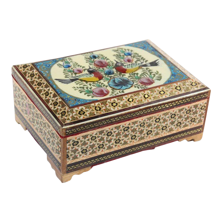 Mid 20th Century Mosaic Middle Eastern Moorish Trinket Box | Chairish