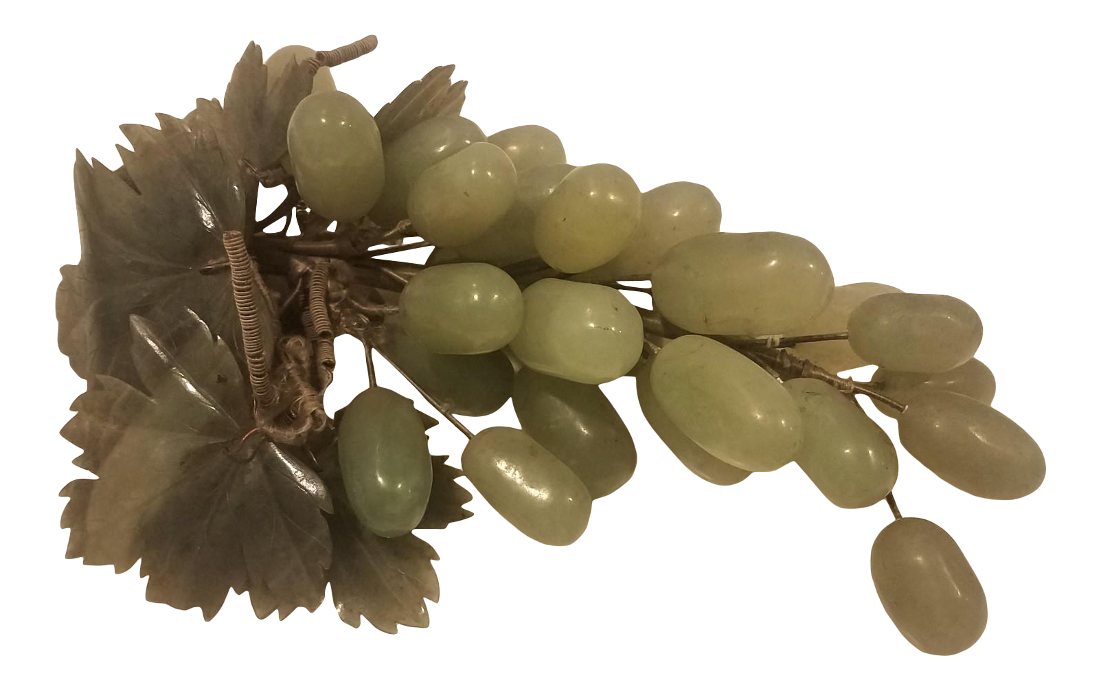 Vintage Italian Jade Grape Cluster | Chairish