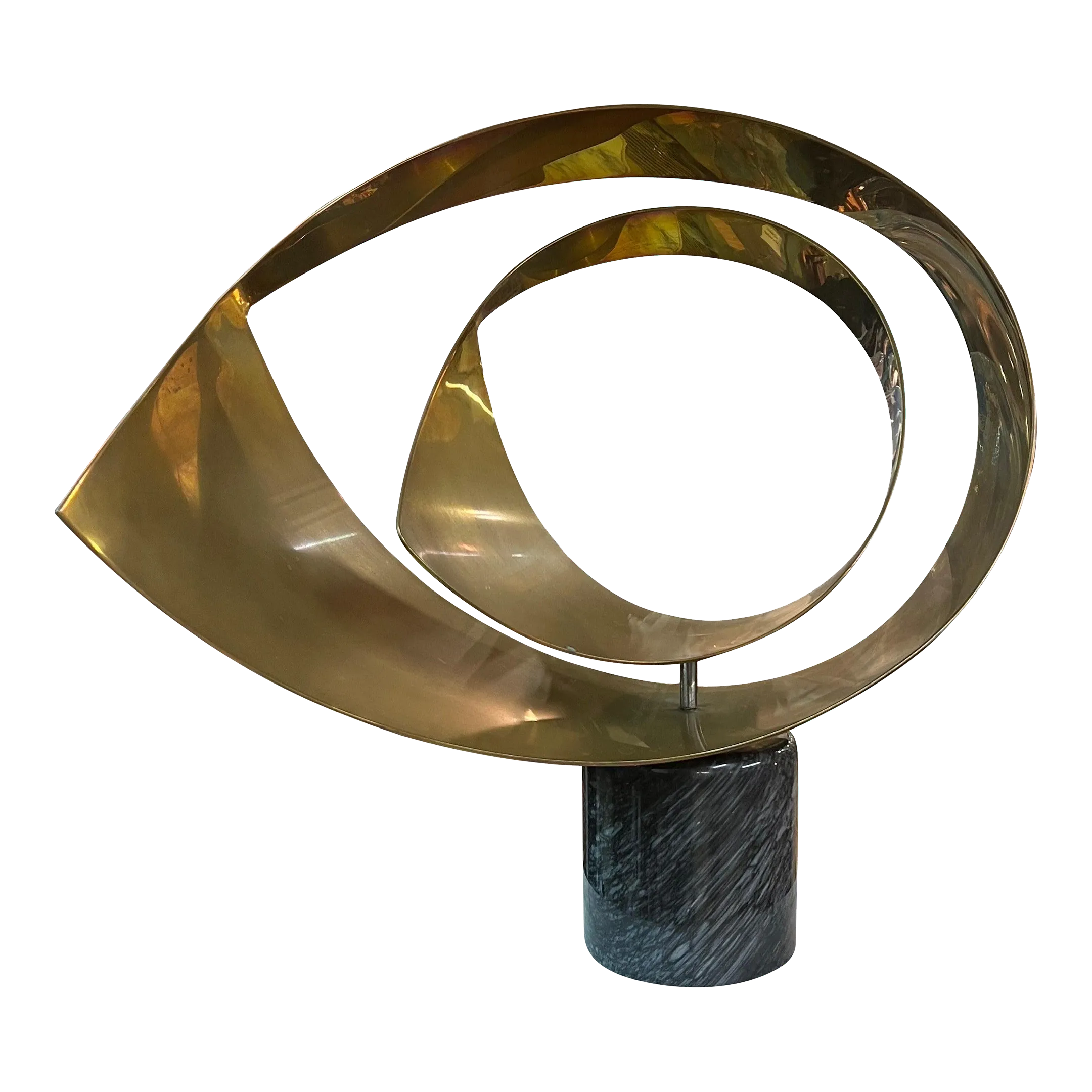 Rare Large Curtis Jere Abstract Brass Sculpture | Chairish