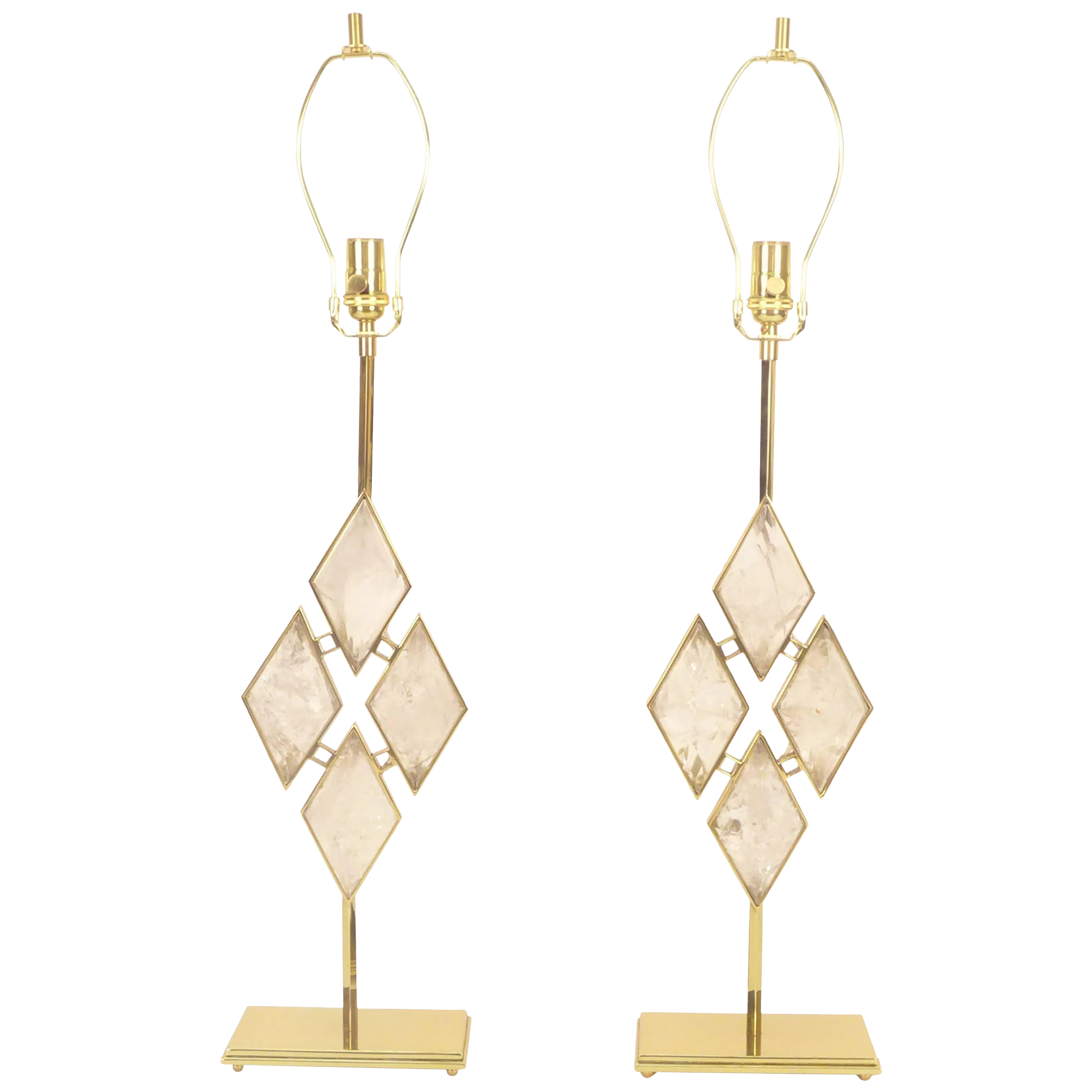 Rock Crystal Table Lamps, Harmony | Chairish