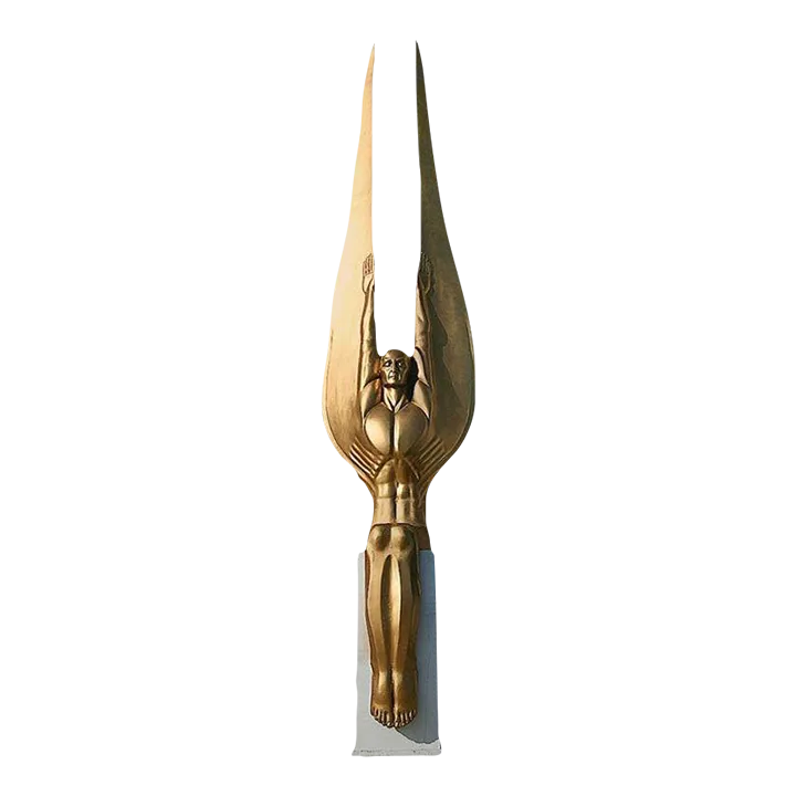Art Deco Style Entryway Angel Sculpture | Chairish