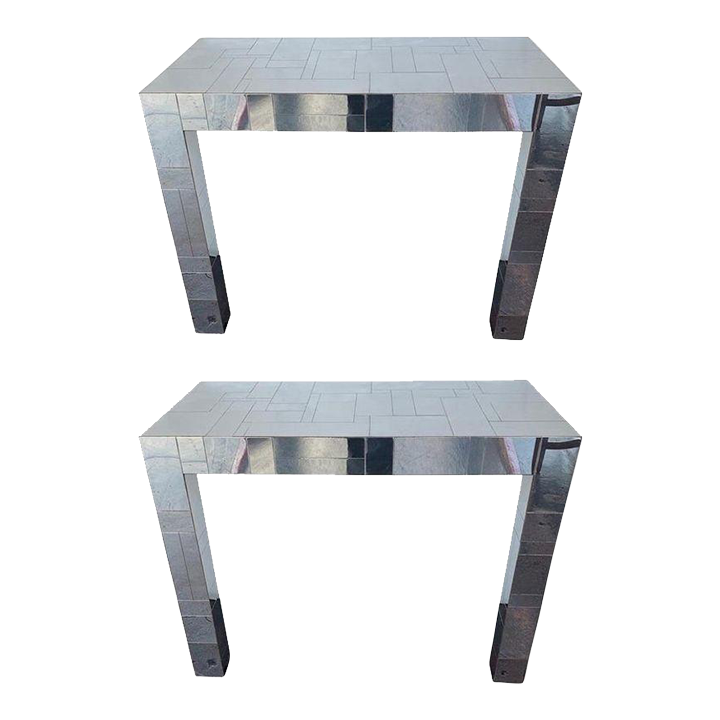 1970s Pair of Paul Evans "Cityscape" Consoles | Chairish