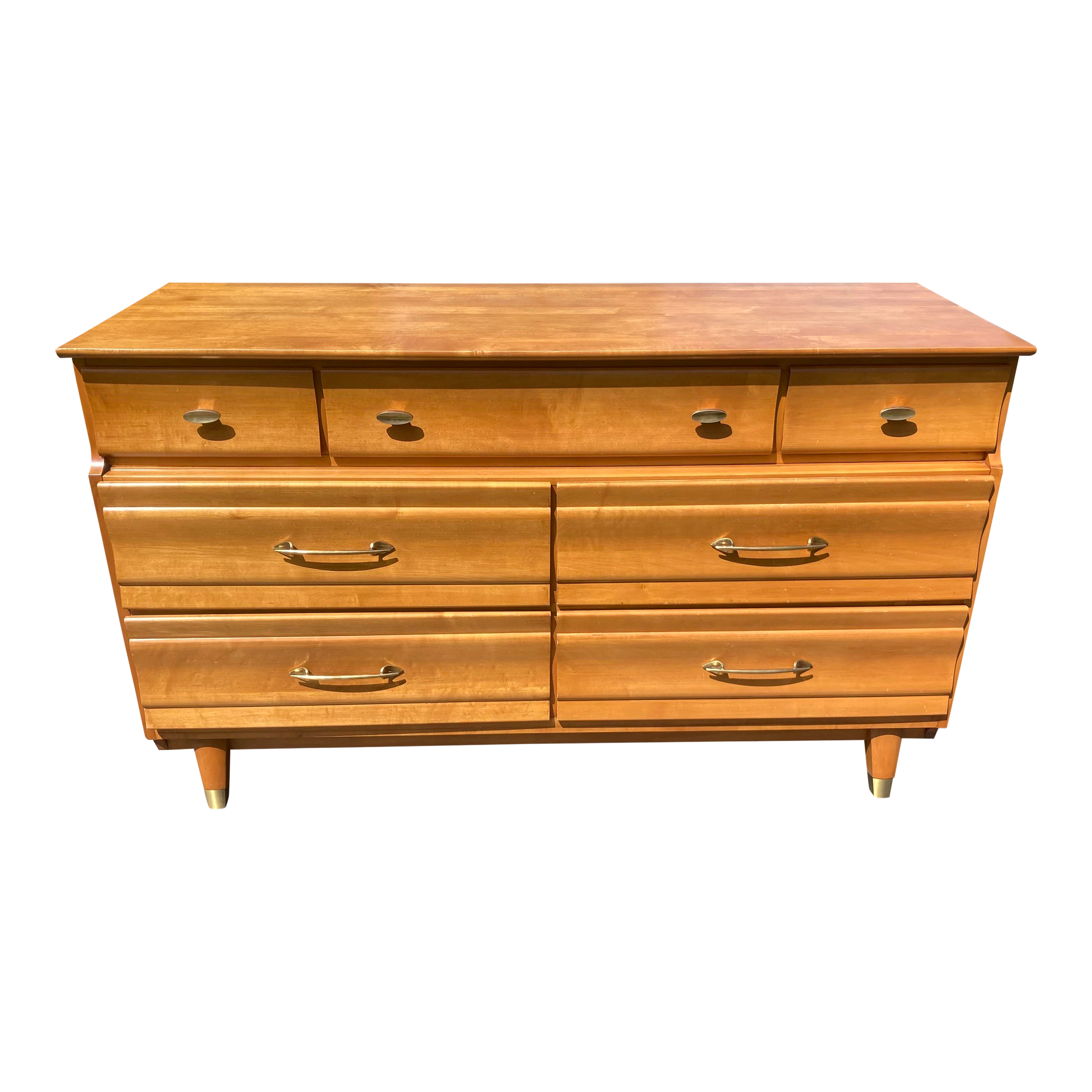 1950s Kling Mid Century Modern Maple Dresser Chairish