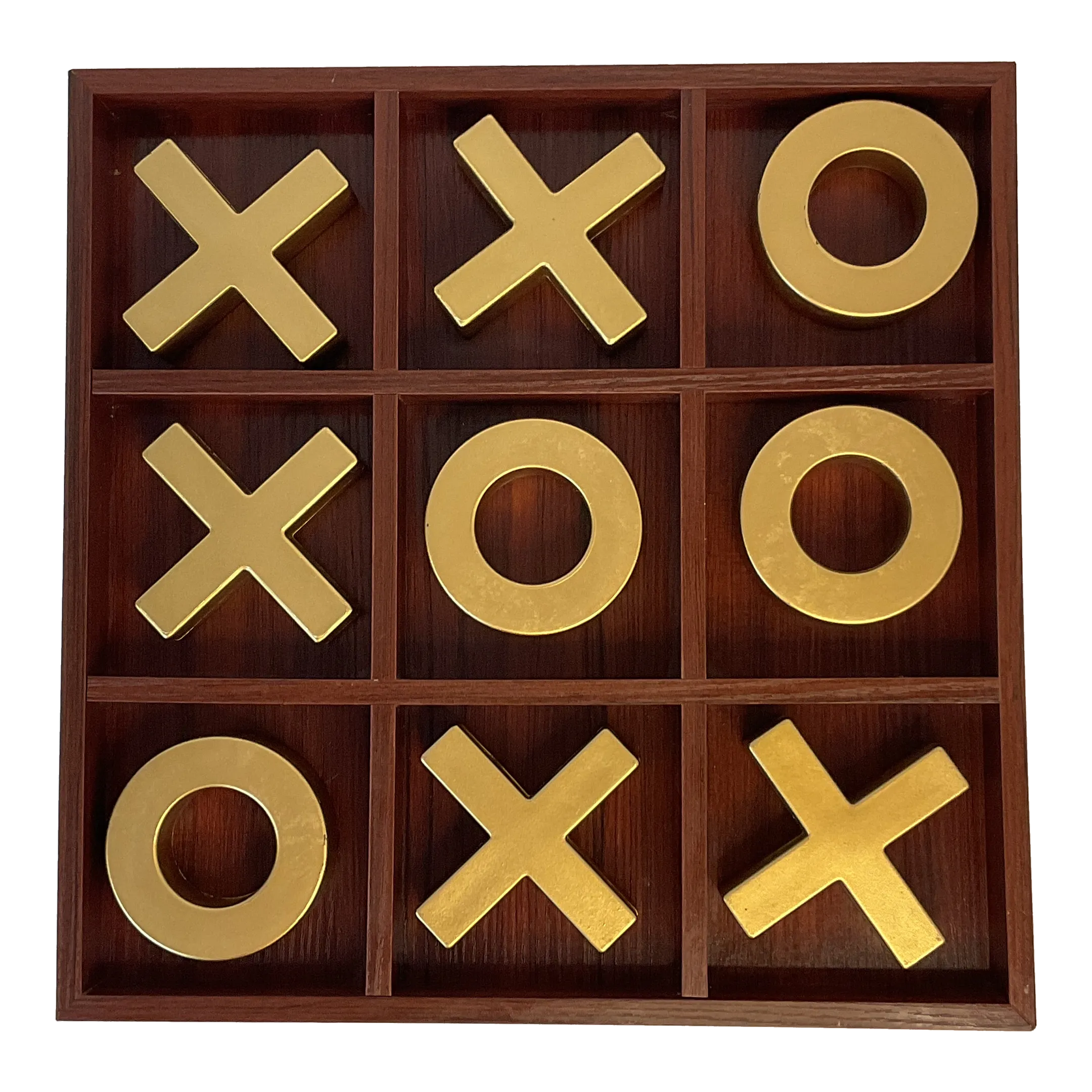 1990s Contemporary Modern Tic Tac Toe Game Board & Pieces. | Chairish