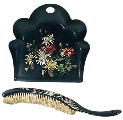 Antique Papier-Mâché Silent Butler Set | Chairish