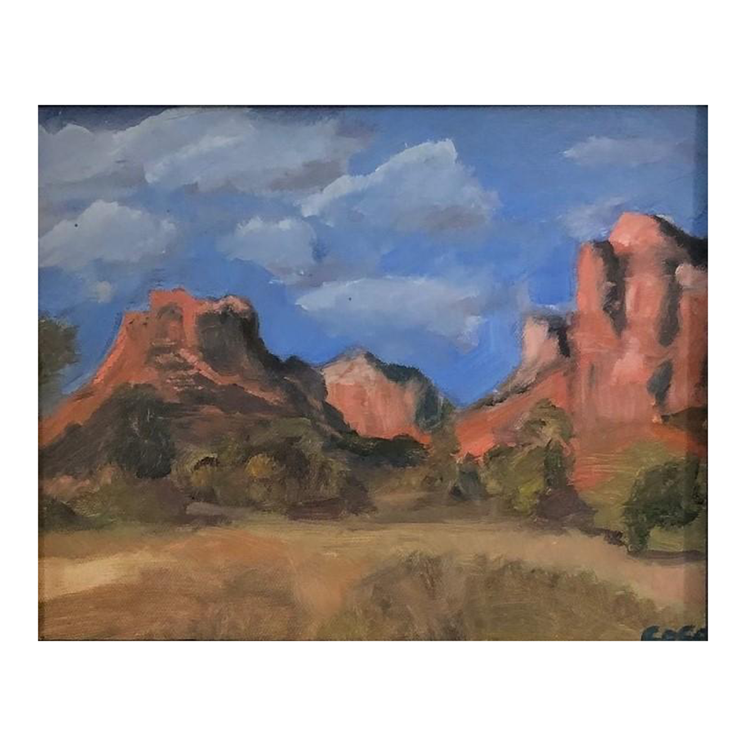 Contemporary Southwestern Impressionist Landscape Painting “Santa Fe ...