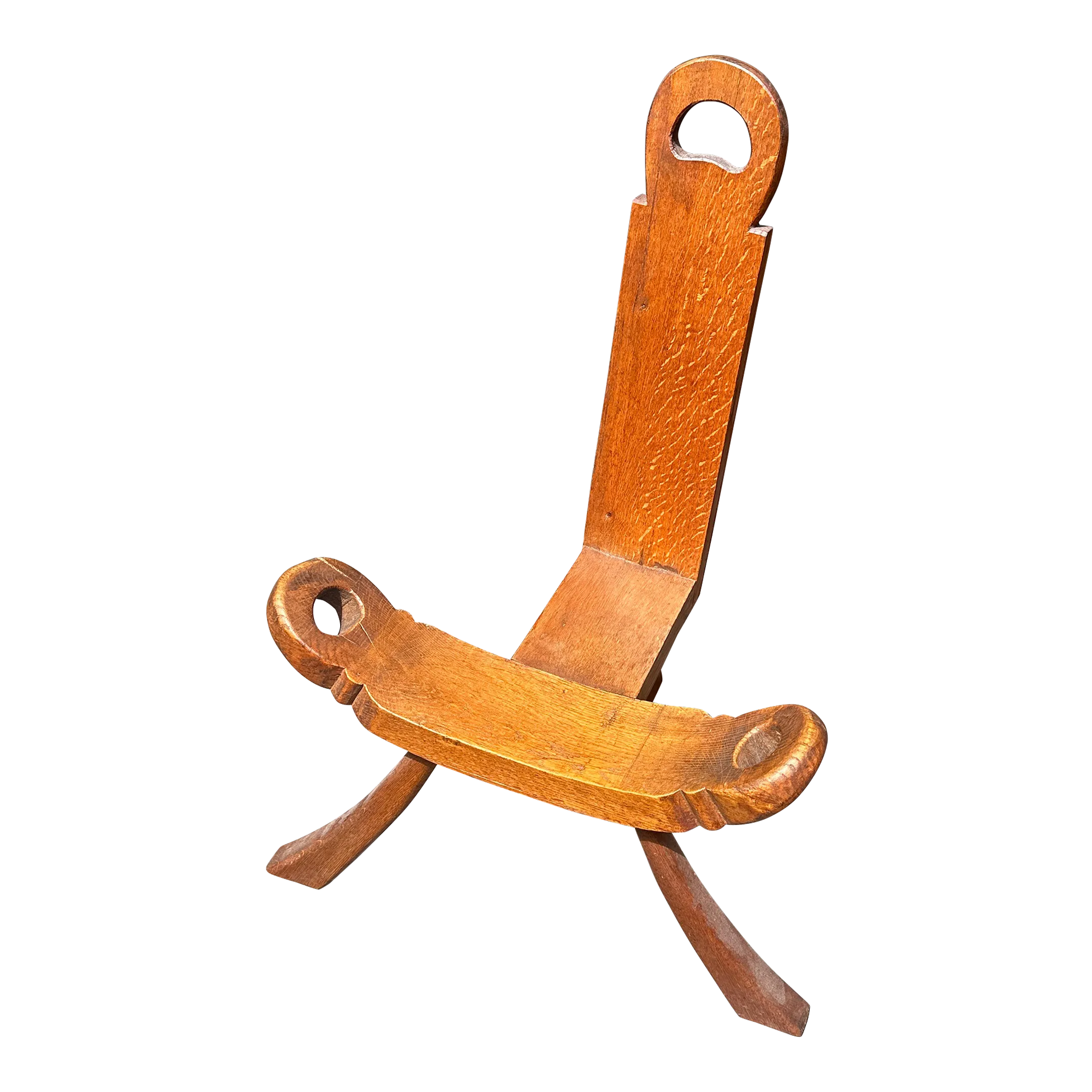 Tripod Wooden Birthing Chair | Chairish