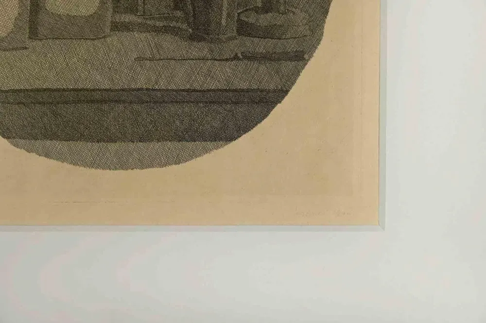 Giorgio Morandi, Still Life with Eleven Objetcs in a Sphere, Etching, 1942
