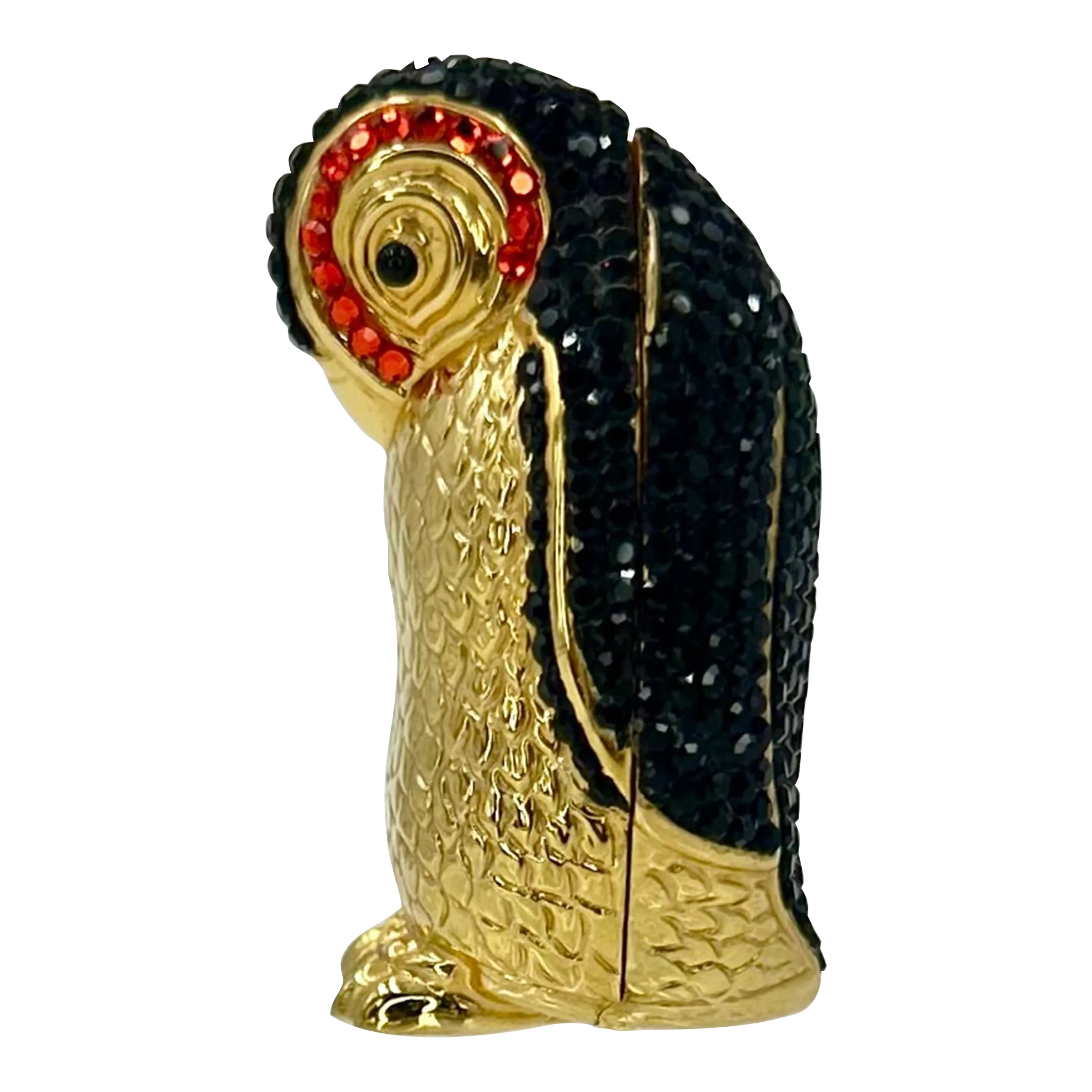 90s Judith Leiber Penguin Pillbox Pill Box Bird Vintage | Chairish