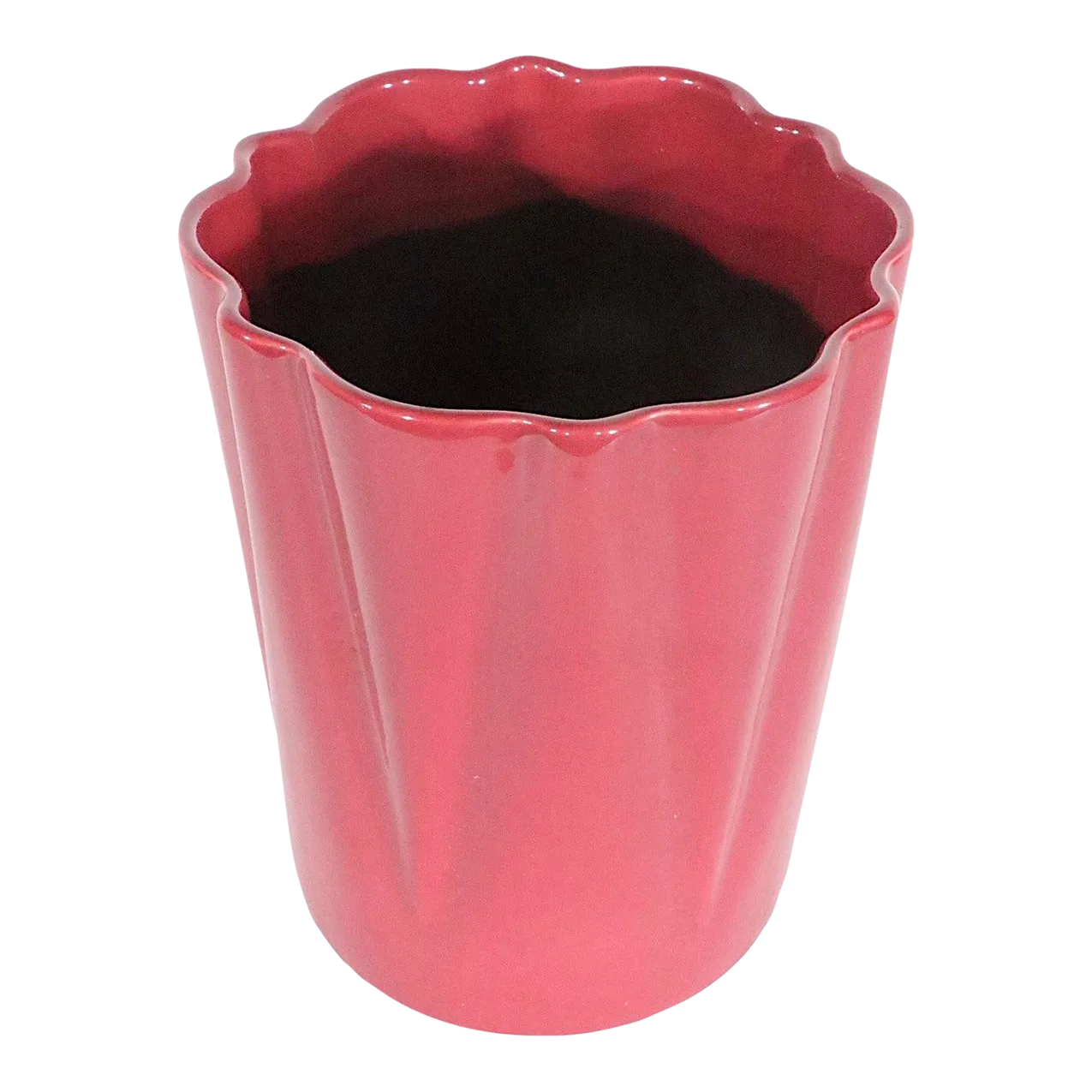 Alamo Pottery Pottery Vase Model 723 in Burgundy Glaze Finish C 1950's ...