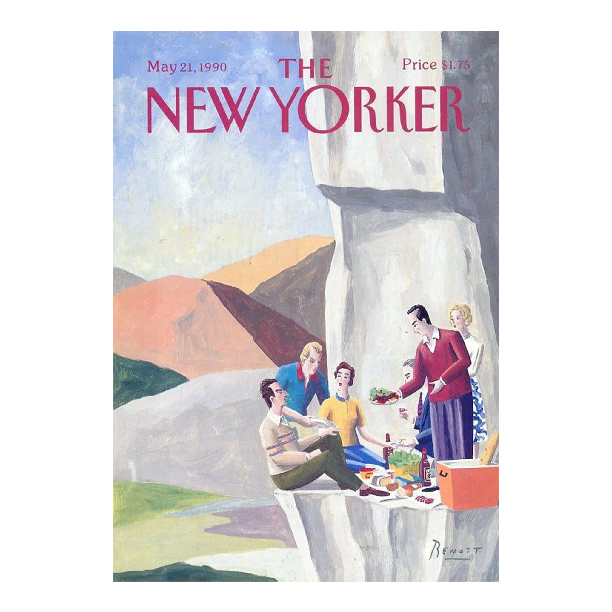 1990 New Yorker Magazine Cover, May 21 (Benoit Van Innis), Original ...