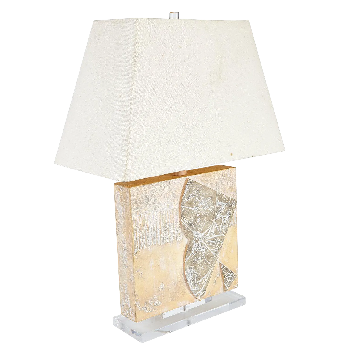 Large Organic Abstract Table Lamp | Chairish