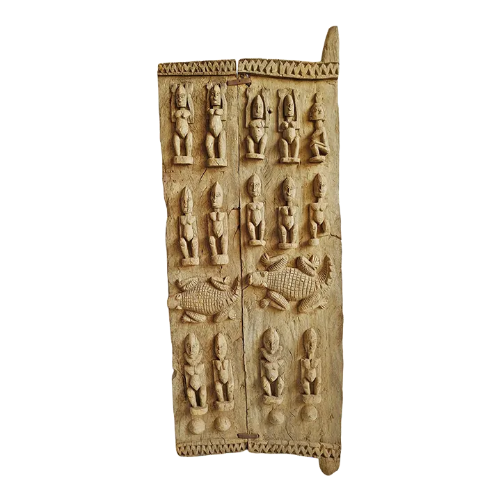 Mid 20th Century Authentic Dogon Granary Door | Chairish