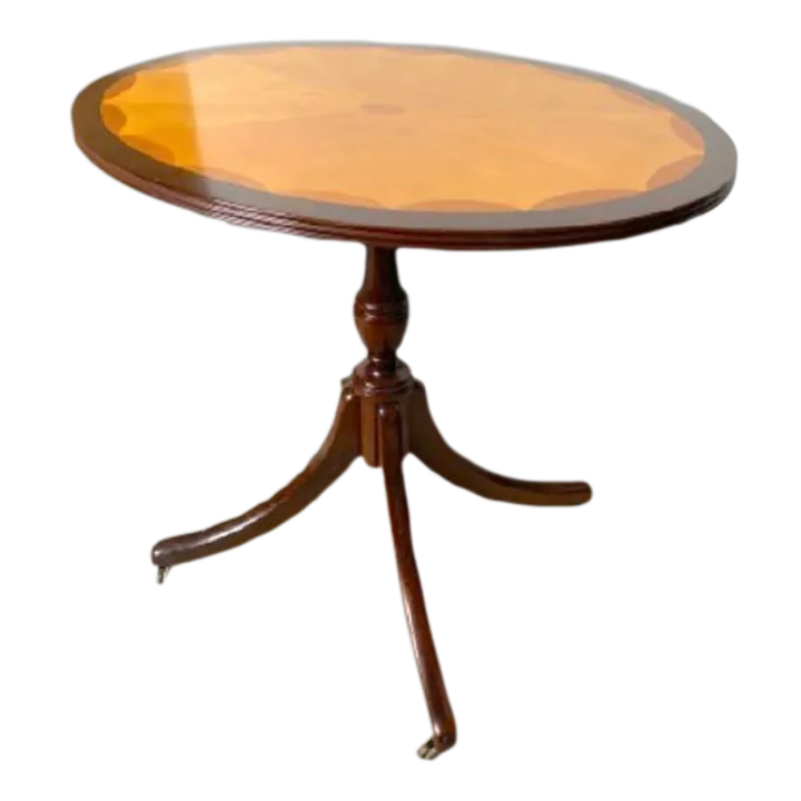 Late 20th Century Bombay Company Accent Table With Light Inlay on ...