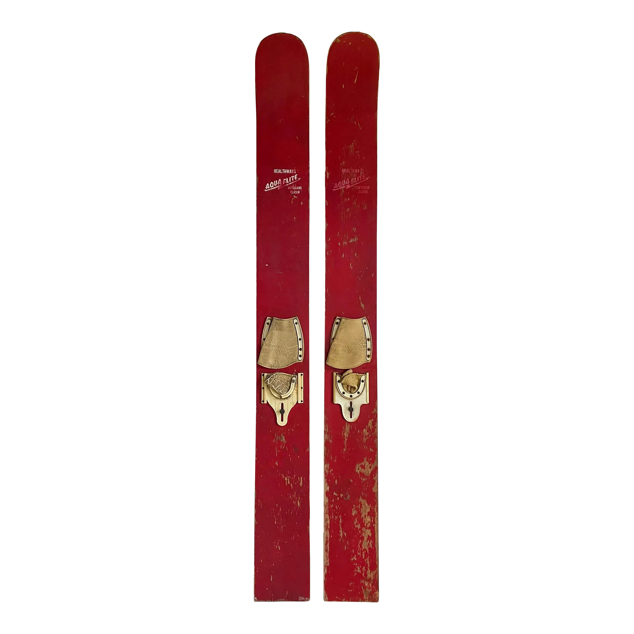 Vintage Wood Water Skis- Set of 2 | Chairish