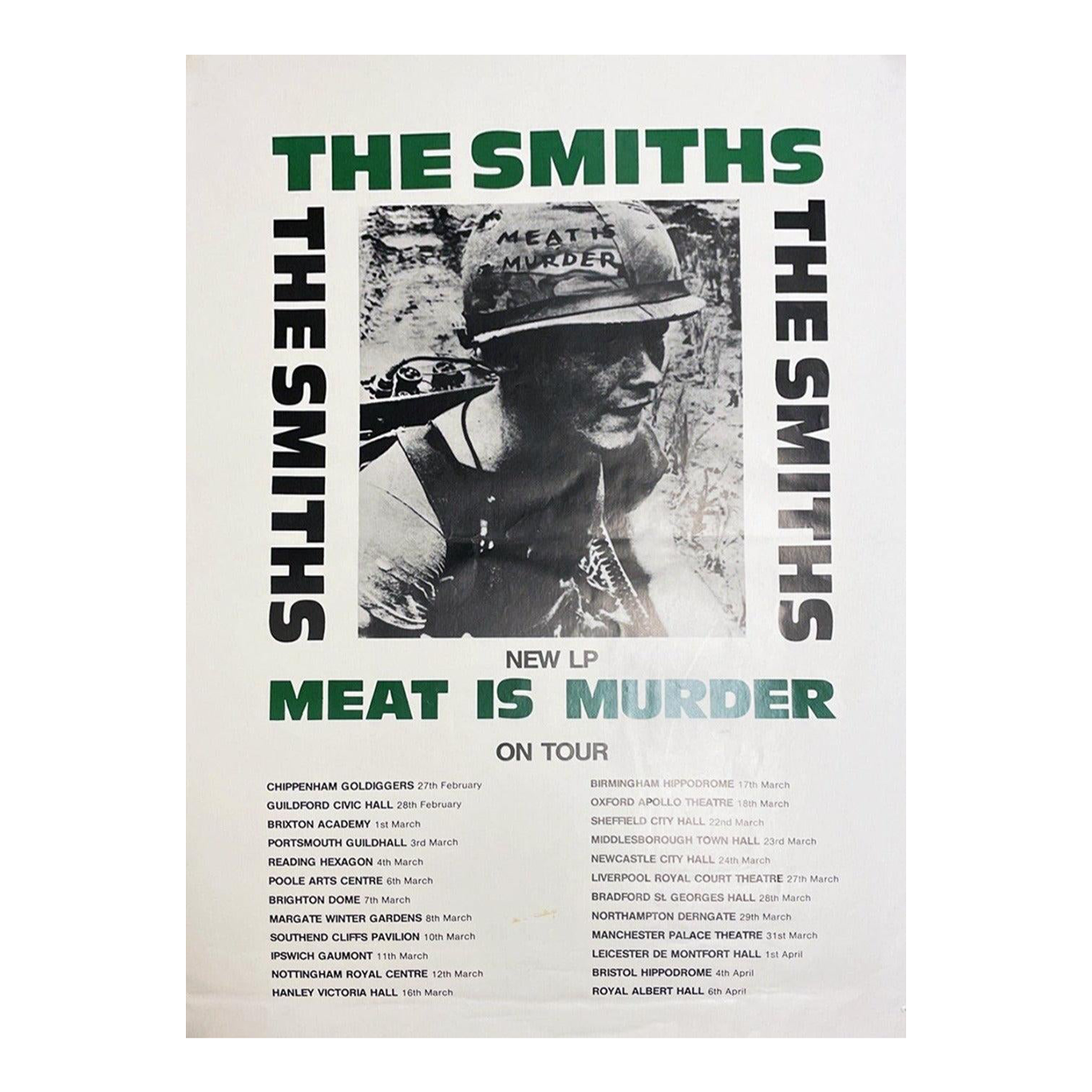 1985 The Smiths - Meat is Murder Tour Poster | Chairish