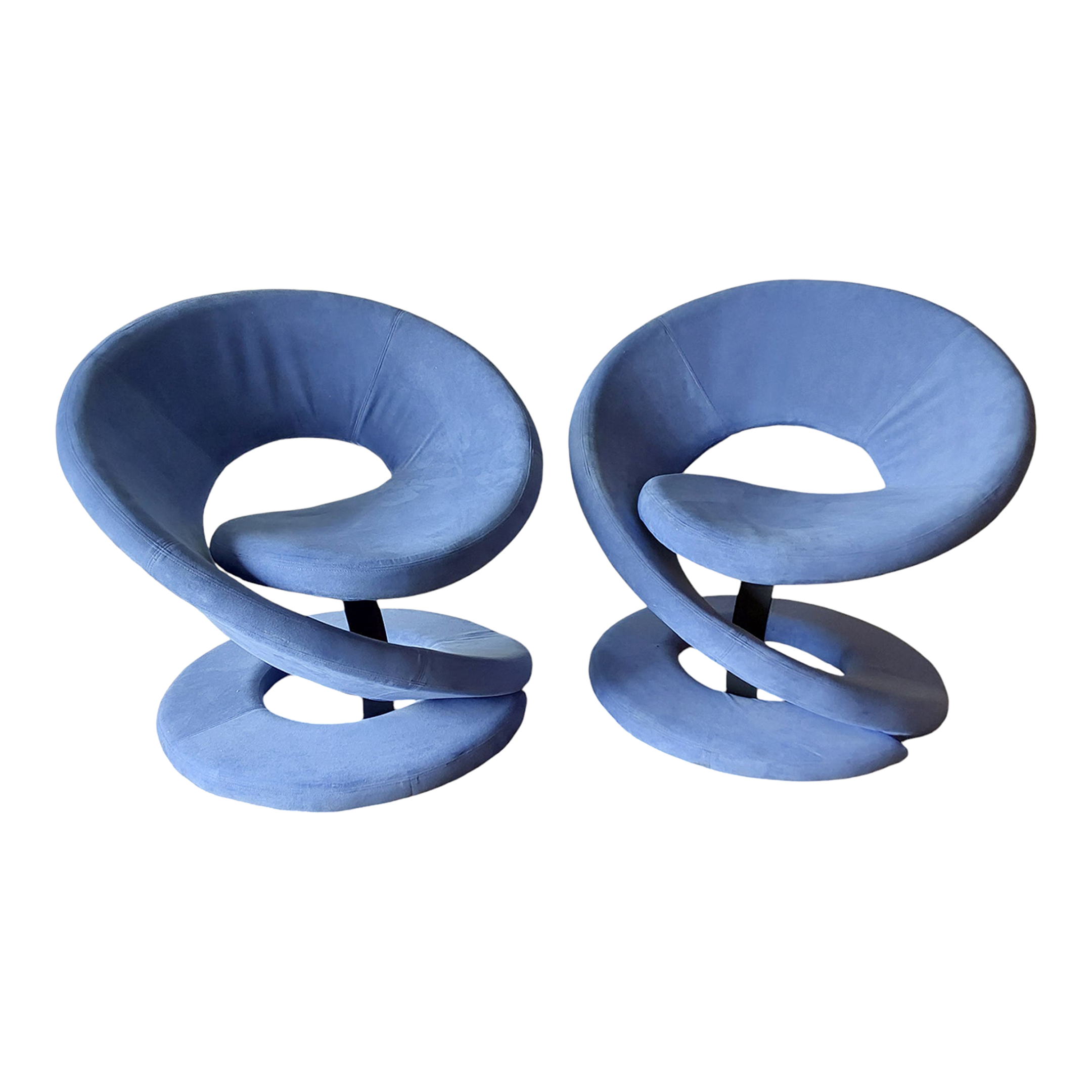 1980s Vintage Spiral Chairs- a Pair | Chairish