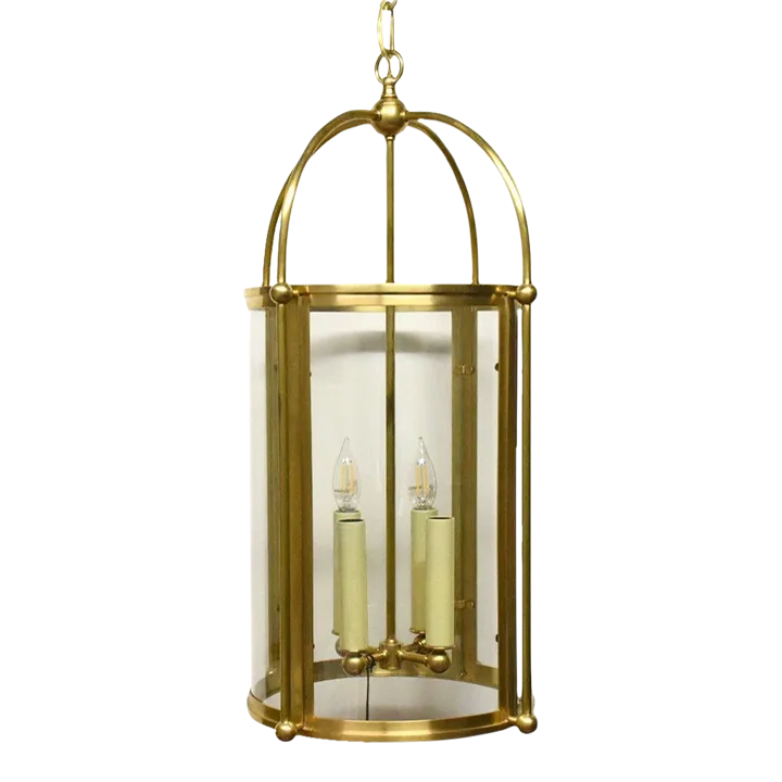 Riverside Small Brass Lantern Light by Visual Comfort | Chairish