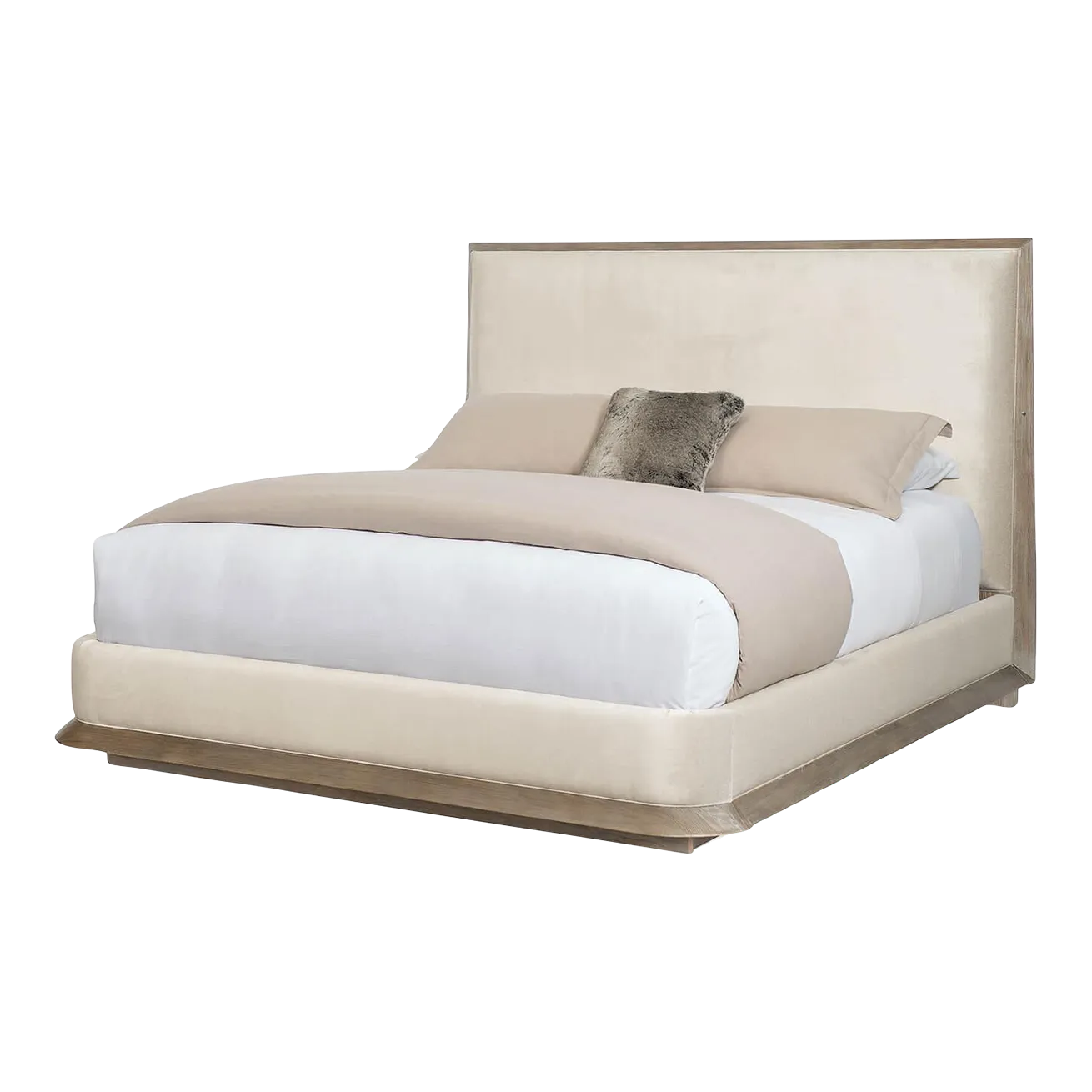 Modern Ash Frame Platform King Bed | Chairish