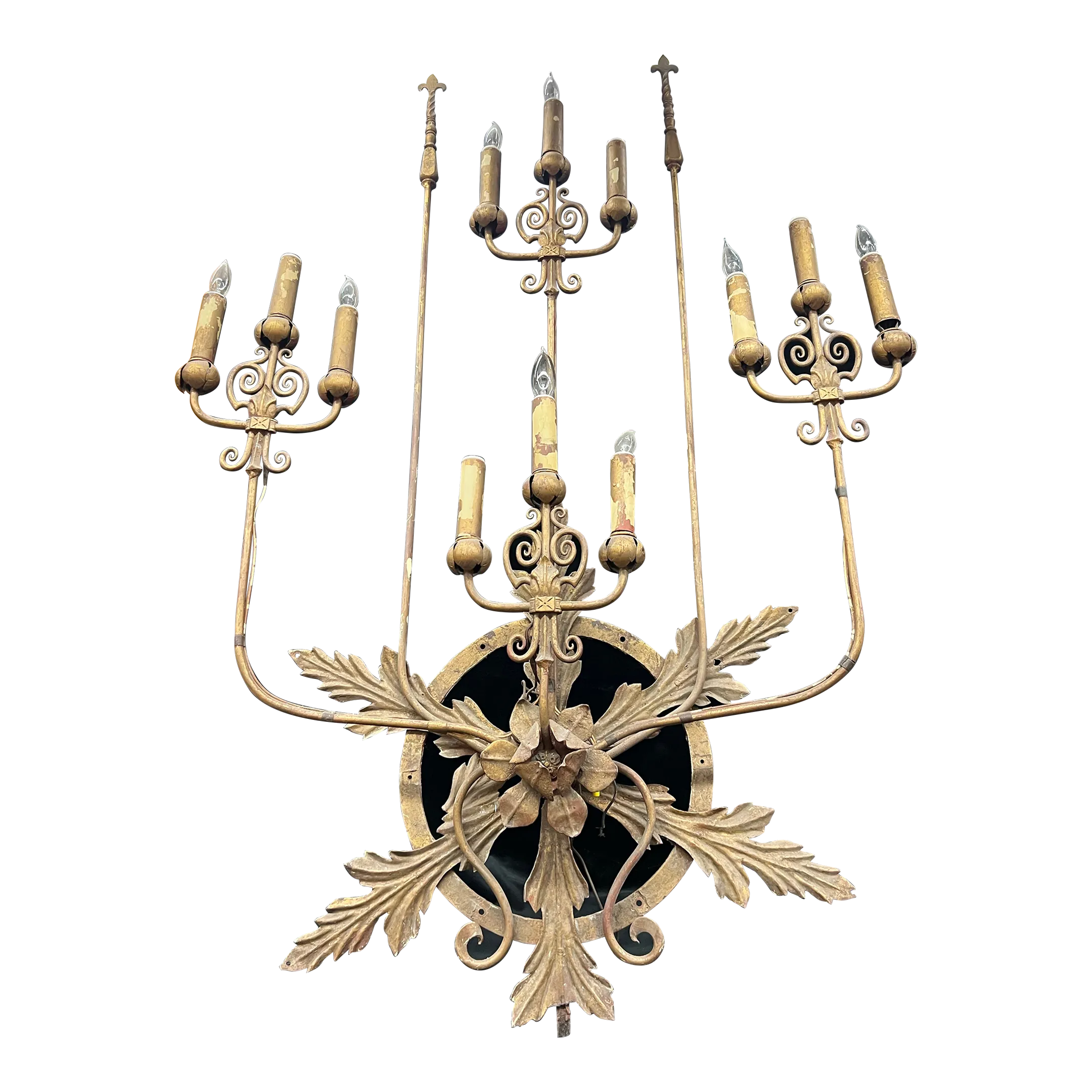 Oversized Vintage 1920's Spanish Revival Style Interior Wall Sconce ...