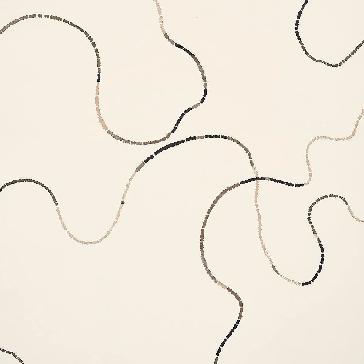 Sample - Schumacher x Backdrop Turini Wallpaper in Cocoa Multi | Chairish