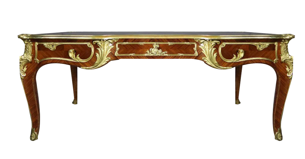 Louis XV Desk Marquetery, 19th Century | Chairish