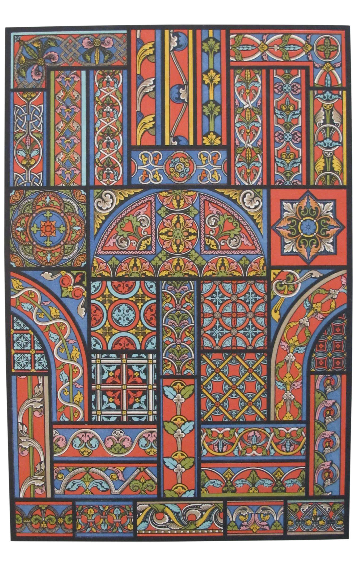 Vintage French Decorator Sheet Middle Ages C.1870 | Chairish