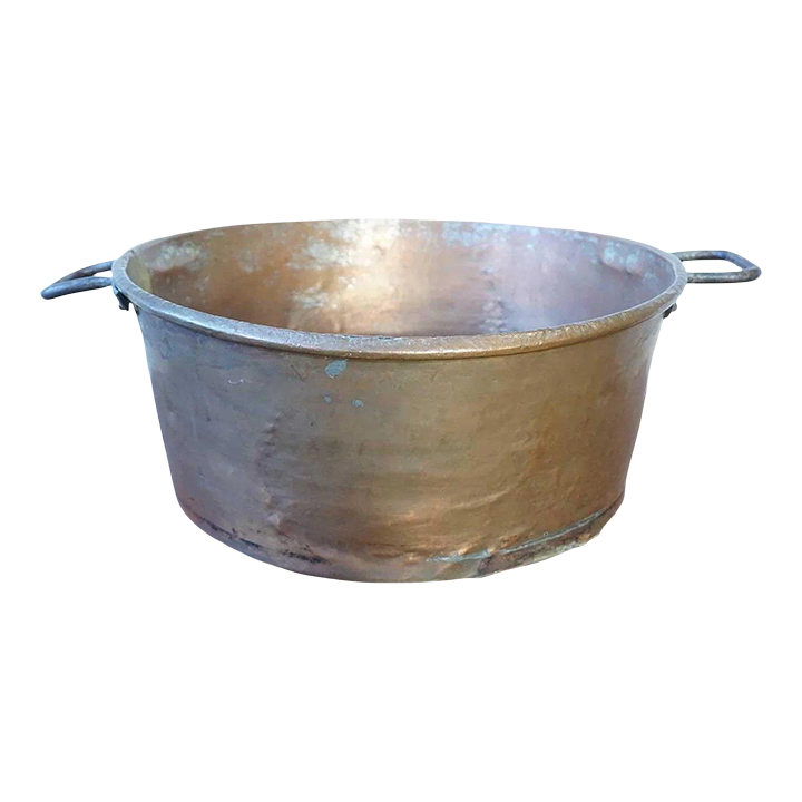 American Copper Two-handle Cooking Pot | Chairish