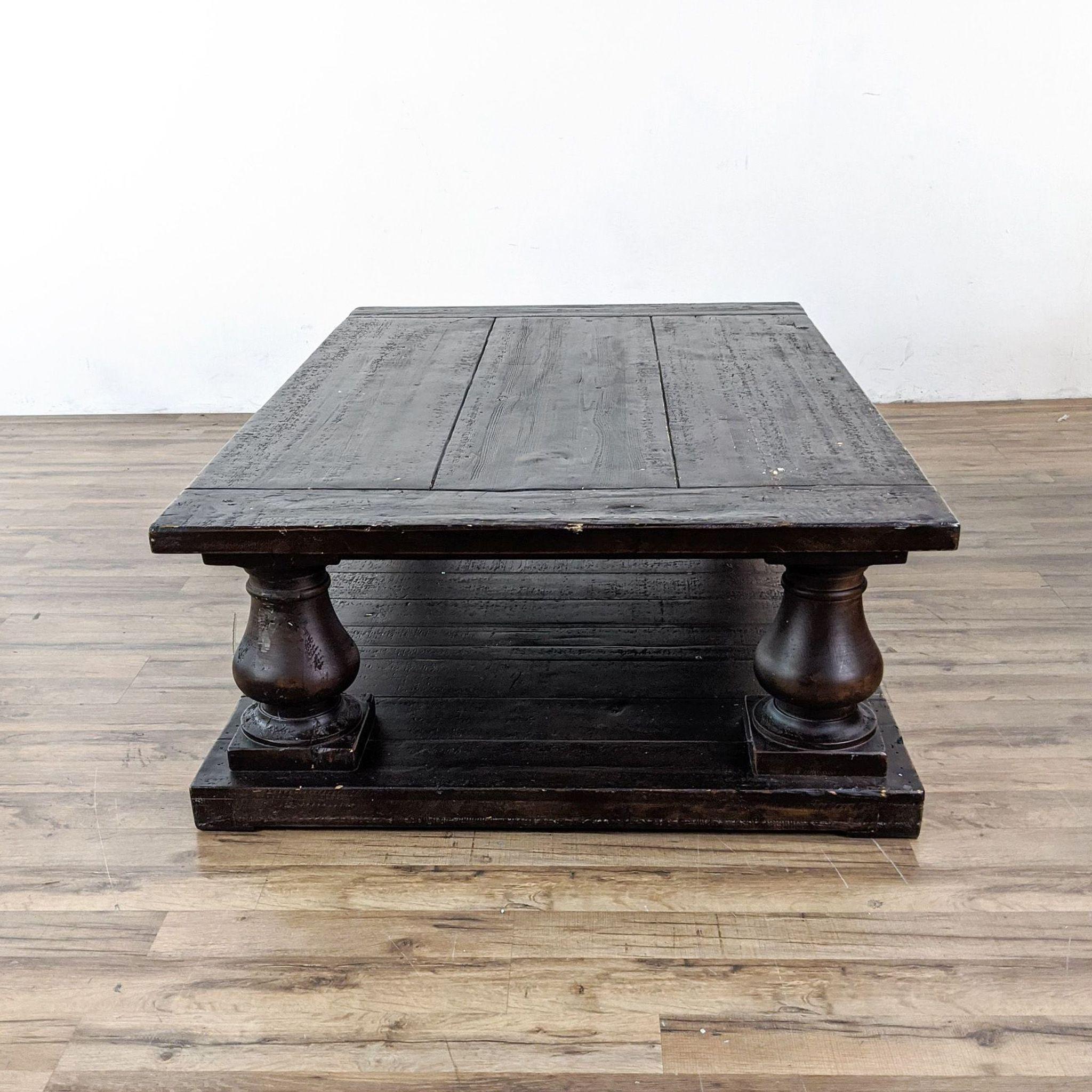 Restoration Hardware Balustrade Salvaged Wood Coffee Table