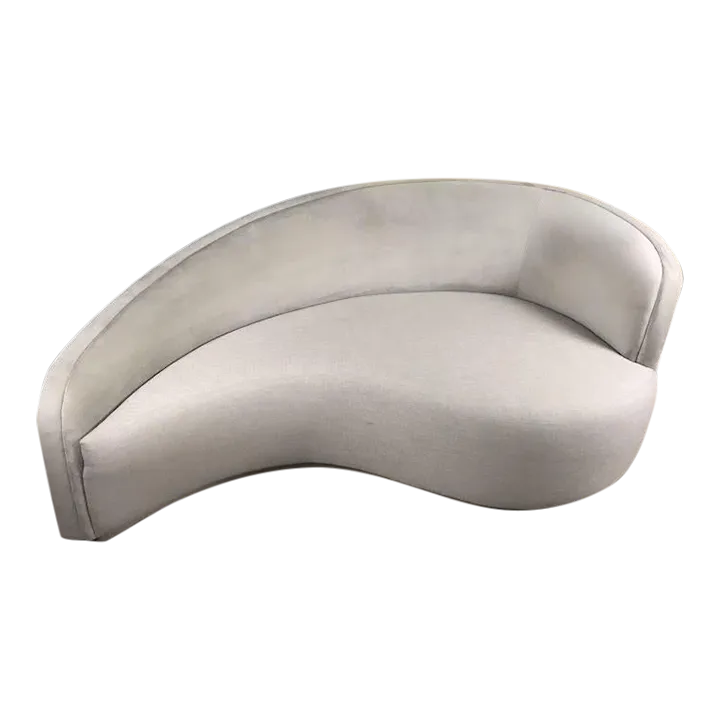 1980s Contemporary Dana Interlude Curved Modern Right Curved Chaise ...