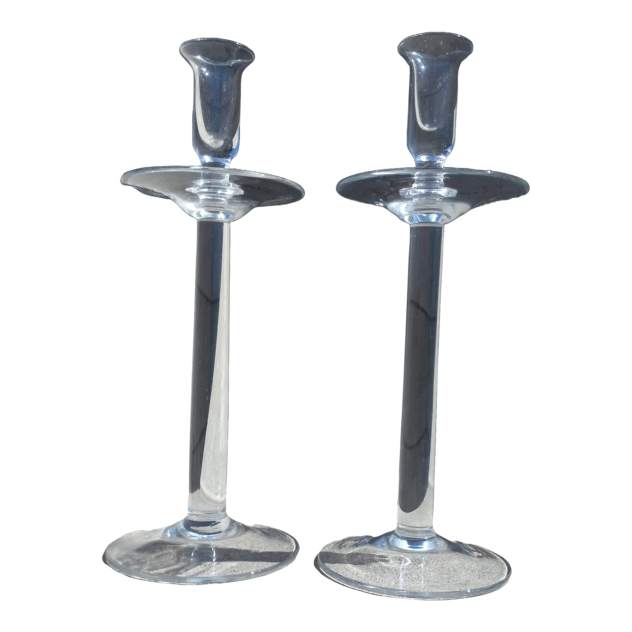 Pair of Vintage Tiffany & Co. Column Candlesticks 12" | Chairish