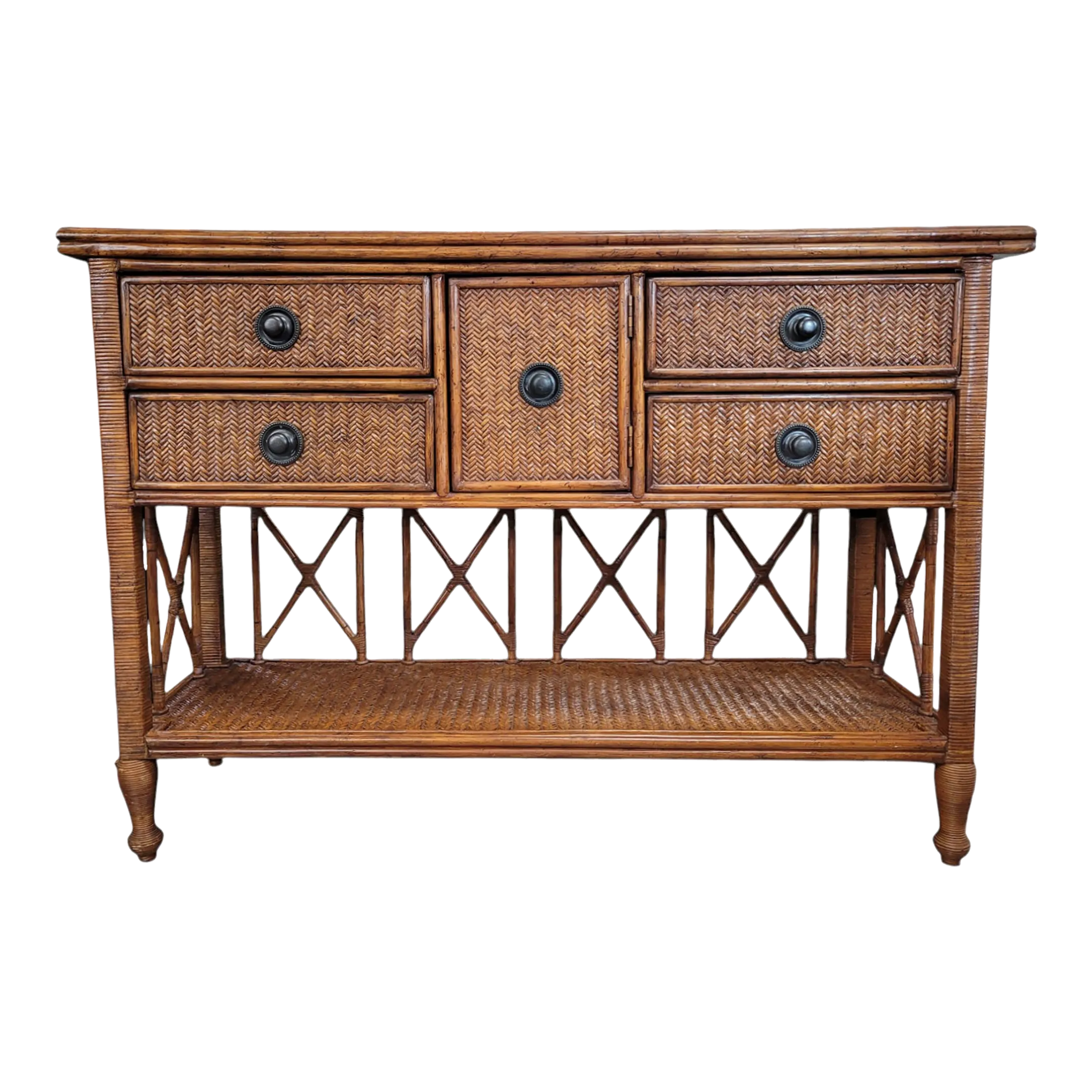 Tommy Bahama Woven Reed Sideboard Credenza