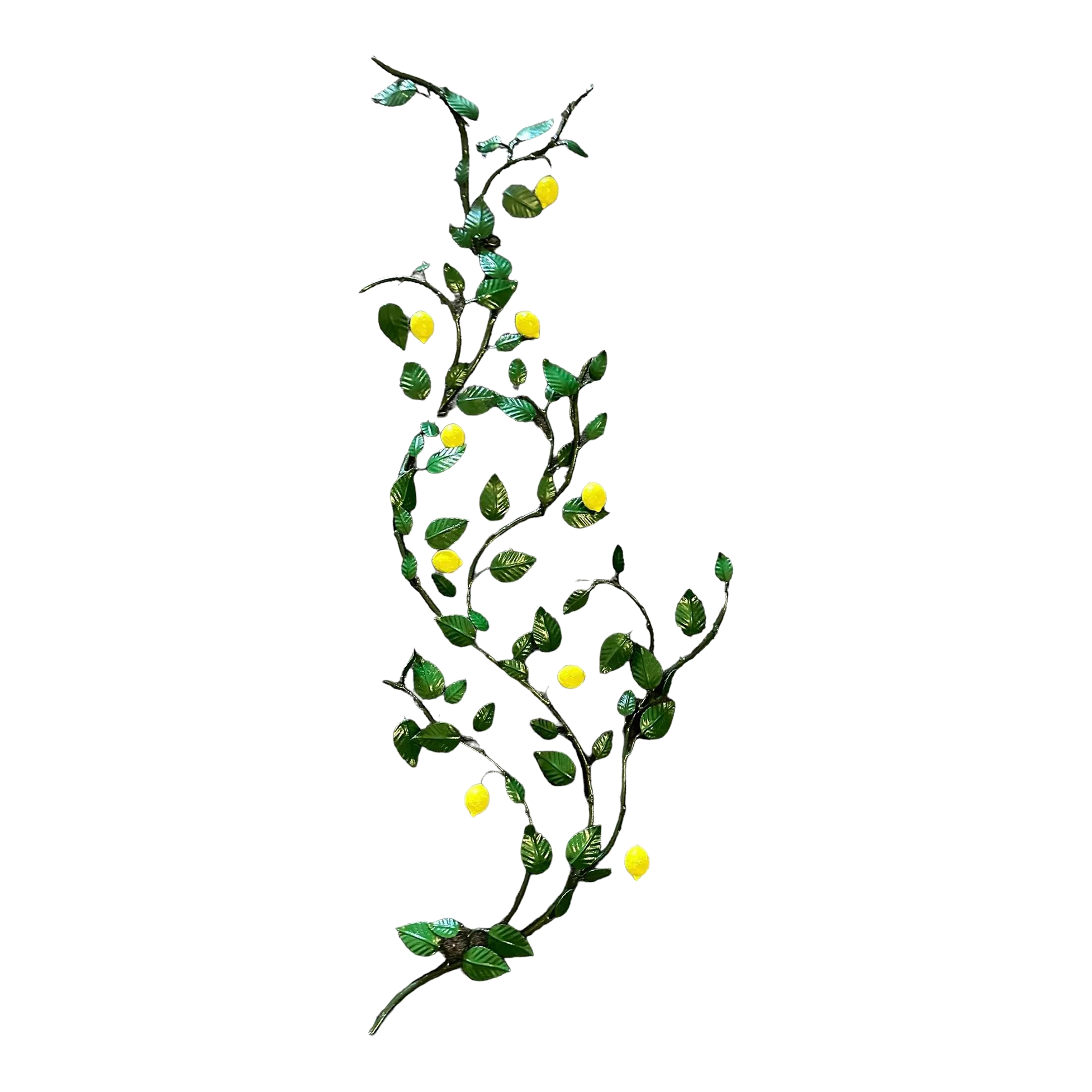Antique Italian Iron Work Lemon Tree Wall Art | Chairish